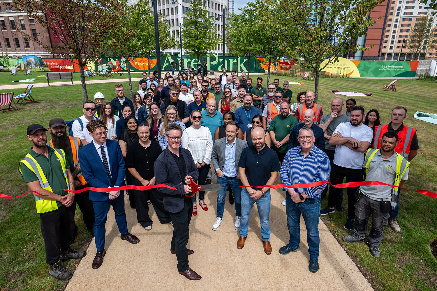 Aire Park’s New Green Space is Now Open - Aire Park